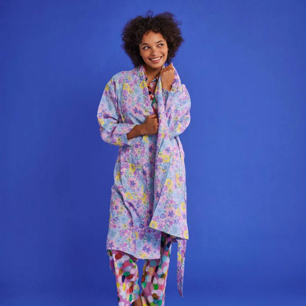 Upgrade loungewear with Kip & Co's Bunch Of Fun Linen Robe at Cove. Eco ...