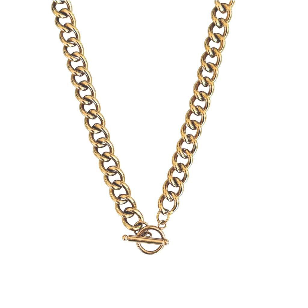 LINDI KINGI | Goddess Fob Necklace | Gold - covehahei.nz